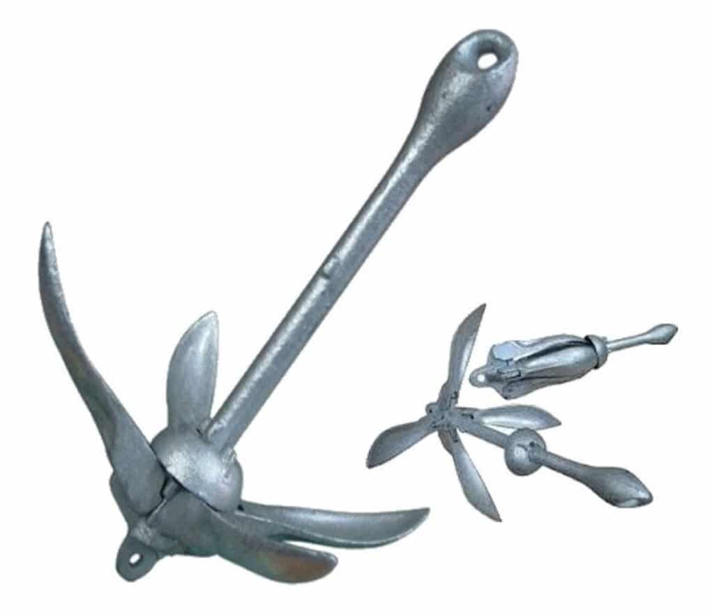 Ancla Plegable de 4 Patas de 0.7K Galvanizada - Enigma Boats